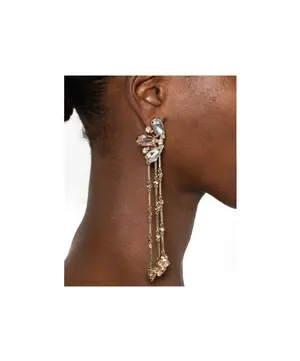 Rabanne Crystal-embellished Drop Earrings - No