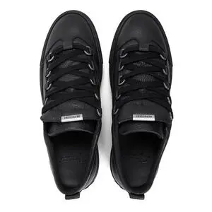REPRESENT Grained Leather Thick Sole Low-top Sneakers