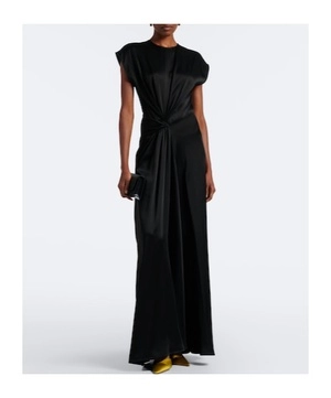 Victoria Beckham Draped Satin Gown - No