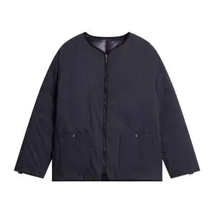 The North Face Dark Purple Shiny Crew Neck Quilted Jacket