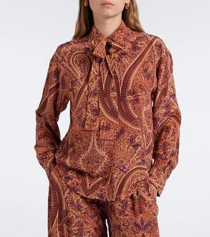 Ulla Johnson Tie-neck Silk Crêpe De Chine Blouse