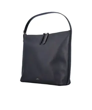 A.p.c. Vera Logo Stamp Tote Bag - Black