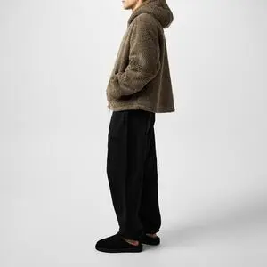 UGG Suede Mule Warm Slippers - Black