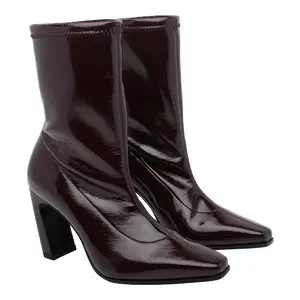STUART WEITZMAN Square-toe High-heeled Ankle Boots - No