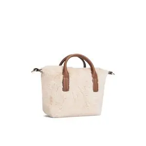 Tommy Hilfiger Shearling Mini Tote Bag - Nude