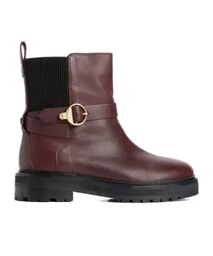 Barbour Leather Mid Calf Boot - Black