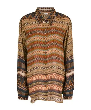 Dries Van Noten Long Sleeve Buttoned Shirt