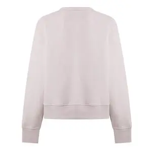 Guess Light Pink Triangle Print Crew Neck Sweatshirt