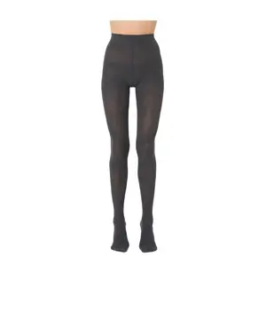 Max Mara Ribbed Cotton Tights - Medium Gray