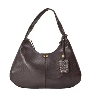 GANNI Leather Hobo Bag - Black