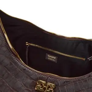 GANNI Leather Hobo Bag