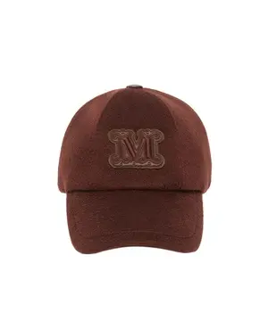 Max Mara Cashmere Double Drap Baseball Cap