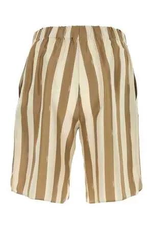 Fendi Printed Silk Bermuda Shorts