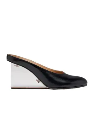 MAISON MARGIELA Plexi Wedge Mules - Black