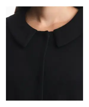 Emporio Armani Blazer In Wool Blend With Metallic Studs And Rounded Collar