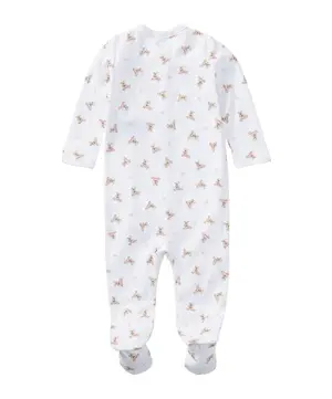 Polo Ralph Lauren All-over Print Footed Sleepsuit