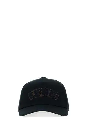 Fendi Midnight Canvas Baseball Cap - Blue