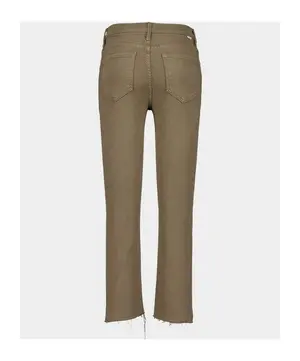 MOTHER High-waist Rascal Ankle Step Fray Jeans