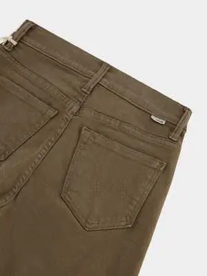 MOTHER High-waist Rascal Ankle Step Fray Jeans