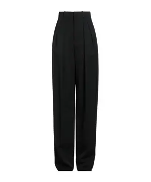 Saint Laurent Loose Wool Trousers - Black