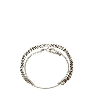 MAISON MARGIELA Double-layered Metal Necklace - Yellow