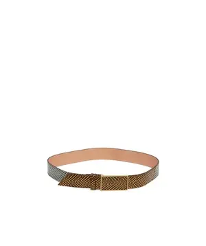 Dries Van Noten Printed Leather Belt - No