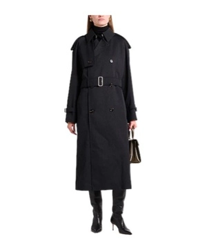 Burberry Long-sleeve Double-breasted Trench Coat