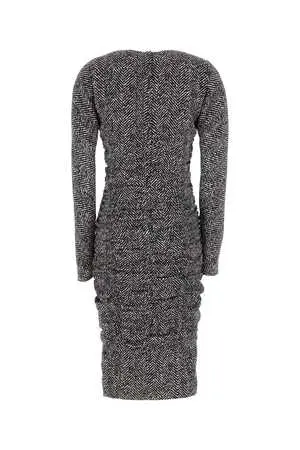 Dolce & Gabbana Printed Cady Dress