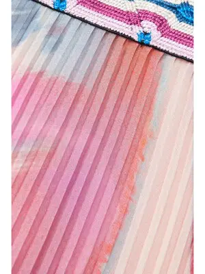Etro Butterfly Wing Print Chiffon Dress