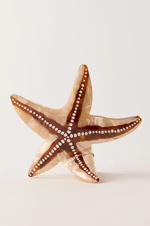 Free People Large Starfish Claw Clip - Brown