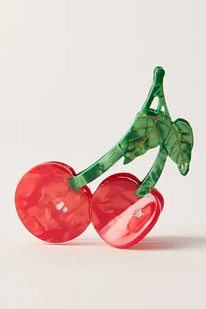 Free People Cherries Hair Claw Clip - Red