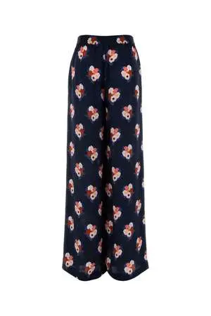 Fendi Printed Silk Wide-leg Pant - Multicolor