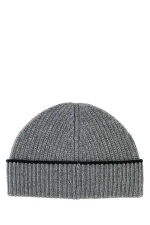 Chloé Grey Wool Blend Beanie Hat
