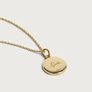 Needles Gold Plate Pendant Necklace