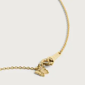 Needles Gold Plate Pendant Necklace