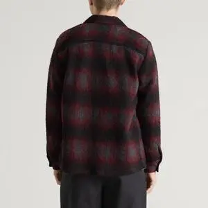 WAX LONDON Whiting Wool Blend Elm Check Overshirt