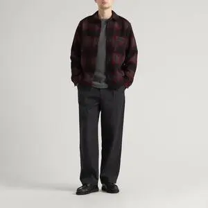 WAX LONDON Whiting Wool Blend Elm Check Overshirt