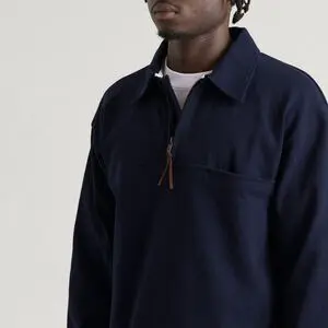 CAFÉ MOUNTAIN Quarter Zip Heavy Sweatshirt