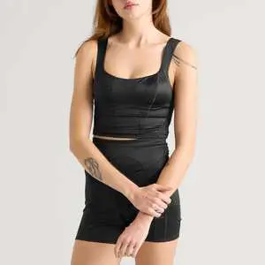 Nike Skims Shine Texture Crop Tank Top