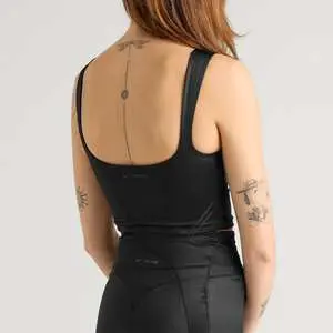 Nike Skims Shine Texture Crop Tank Top