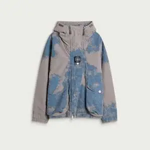 Stone Island Hand Painted David Light-tc Heat Reactive Jacke - Grey