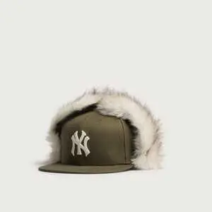 New Era New York Yankees Chainstitched 59fifty Dogear Cap - Olive