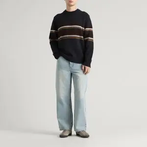 WAX LONDON Wilde Bold Stripe Brushed Jumper