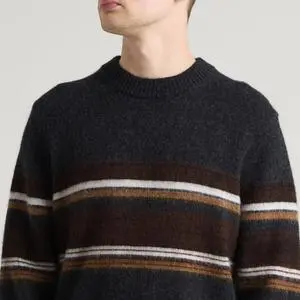 WAX LONDON Wilde Bold Stripe Brushed Jumper
