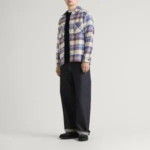 WAX LONDON Whiting Jazz Weave Overshirt