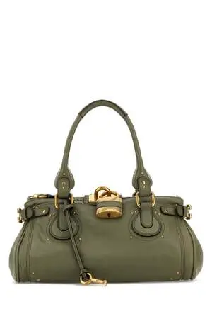 Chloé Army Leather Paddington Shoulder Bag - Green