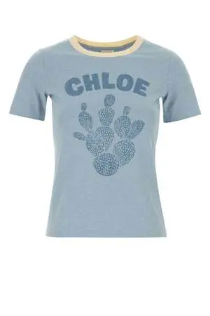 Chloé Light Cotton T-shirt - Blue