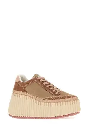 Chloé Suede Nama Sneakers - Multicolor