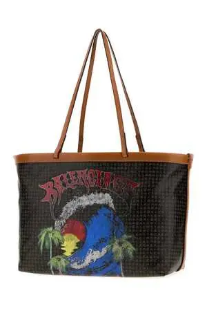 Balenciaga Printed Canvas Medium Select Shopping Bag - Multicolor