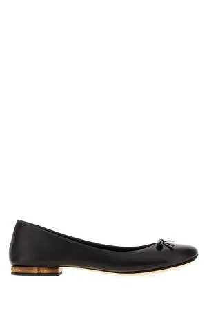 Gucci Nappa Leather Ballerinas - Black